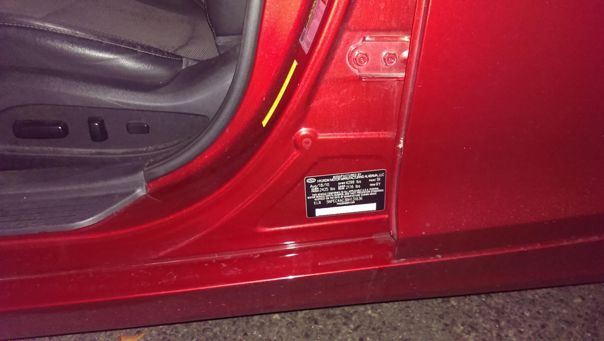 Paint Code Location Hyundai Forums